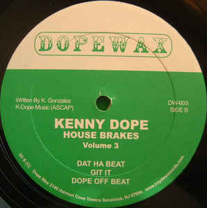 DW-603 Kenny Dope - House Brakes Vol.3 – Kay-Dee Records